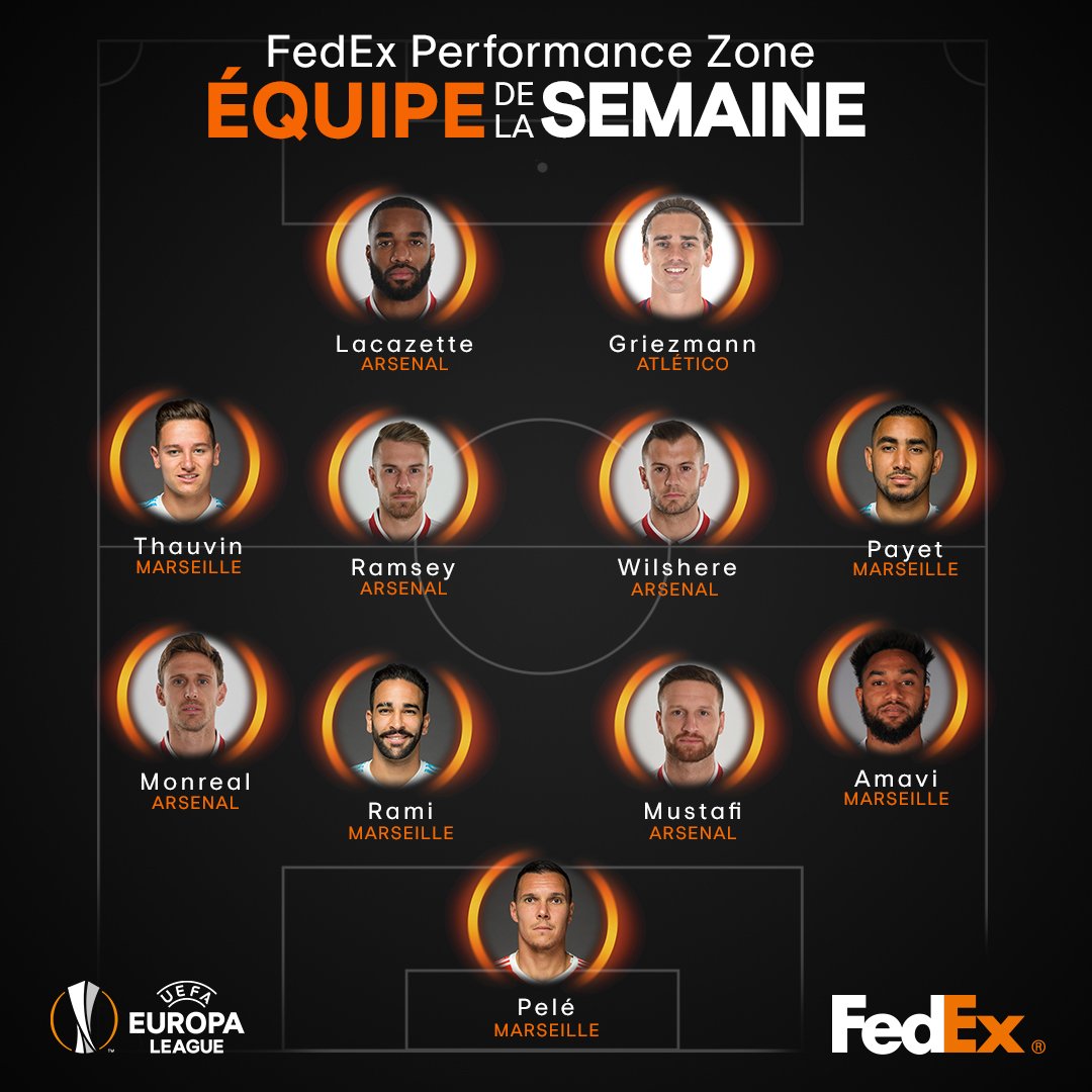 Cinq joueurs de Marseille présents dans le onze Europa League – Sport.fr Cinq joueurs de Marseille présents dans le onze Europa League – Sport.fr