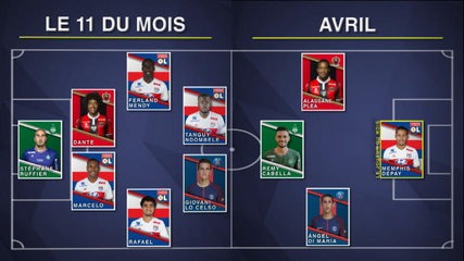 Le onze du mois d'Avril avec 5 joueurs de Lyon - Sport.fr